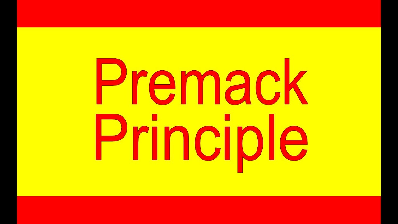 Know Your Behavior: Premack Principle - YouTube