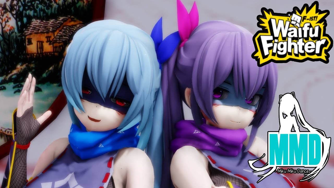 [MMD] Waifu Fighter feat. Fuuka and Karen - YouTube