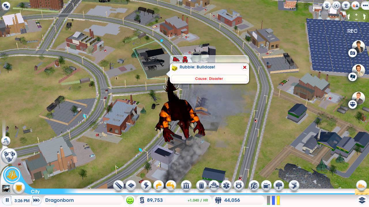 Monster in SimCity 5 - YouTube