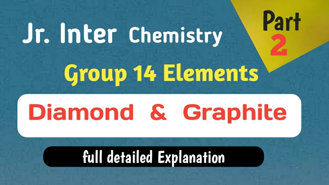 Jr. Chemistry |Diamond & Graphite Structures|Group 14 elements |Carbon ...