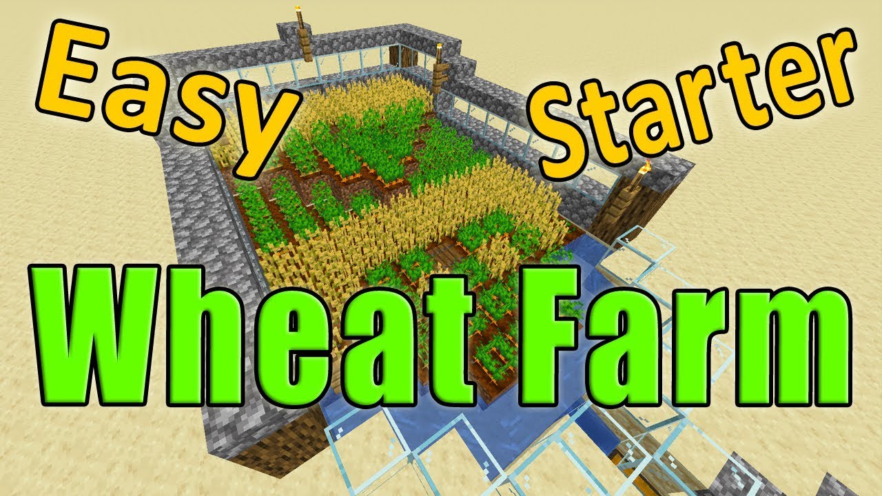 Minecraft Wheat Farm Easy Starter Farm YouTube minecraft-wheat-farm-easy-starter-farm-youtube