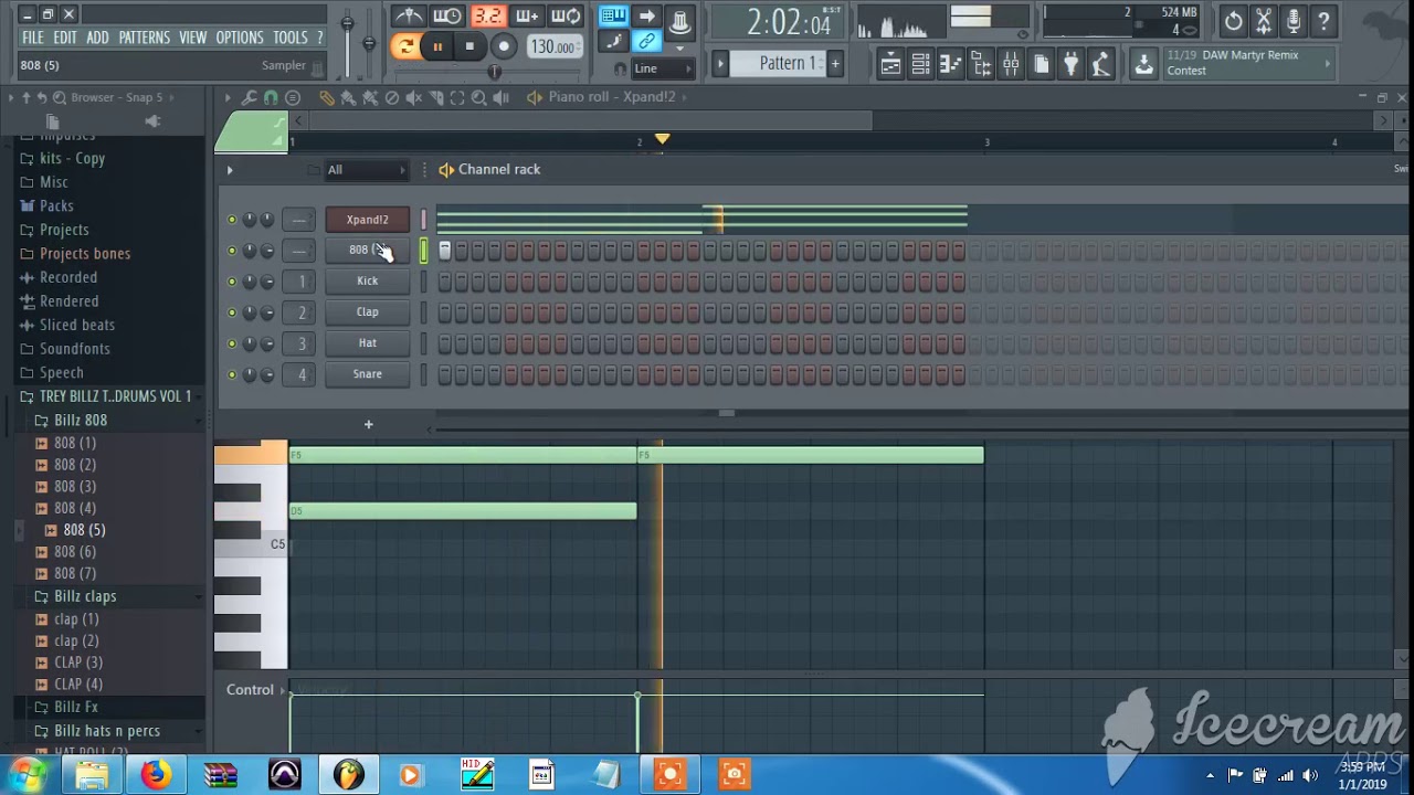 bass slide in fl studio 12 - YouTube