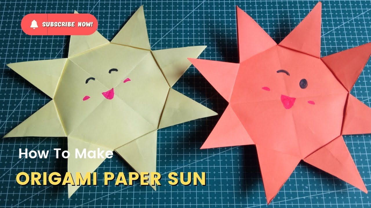 Origami Paper Sun, Origami Matahari - YouTube