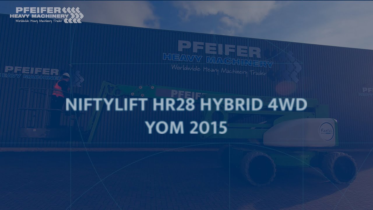 Niftylift HR28 Hybrid 4WD 2015 - YouTube