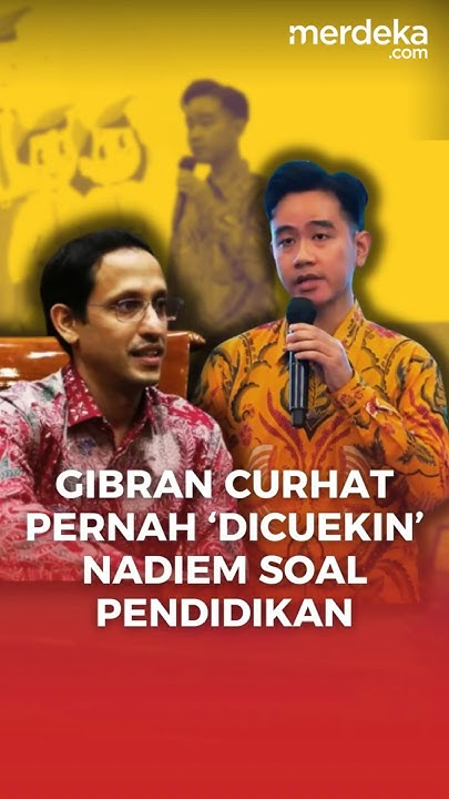 Wapres Gibran Curhat Pernah Dicuekin Nadiem: Kirim Surat Tak Direspons #merdekadotcom - YouTube