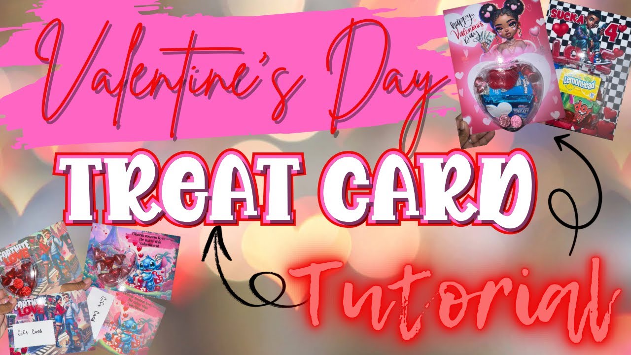 Valentine’s Day Treat Card Tutorial-Sizes 5x7 and 8.5x11 - YouTube