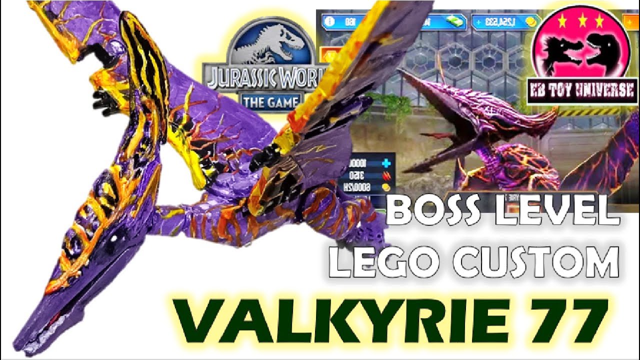 VALKYRIE 77 LEGO JURASSIC WORLD THE GAME CUSTOM DINOSAUR - BOSS LEVEL ...