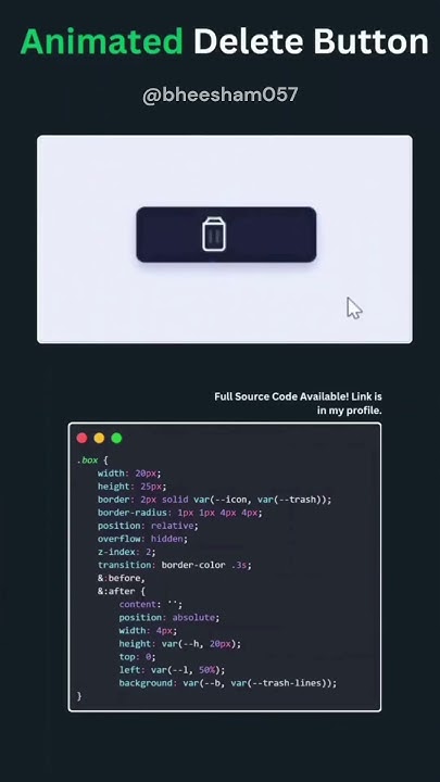 Make an animated Button using CSS part-17 #developer #coding #pahechanCoding #webdesign - YouTube