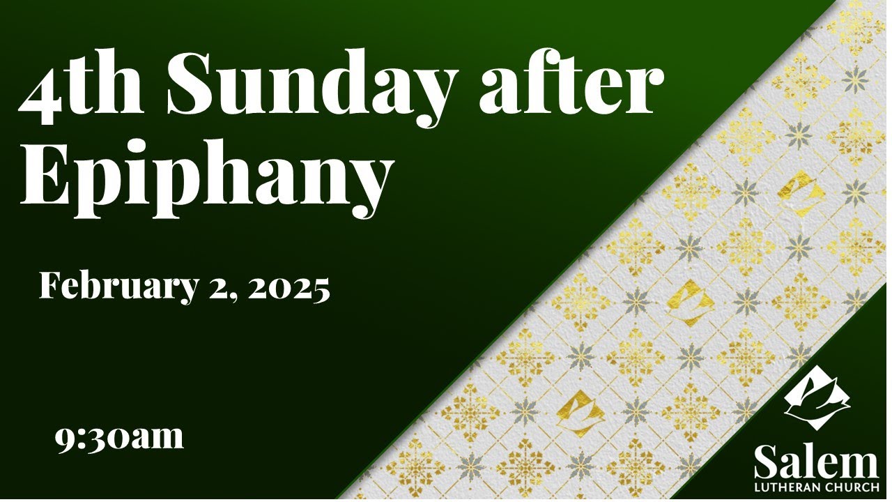Worship on 4th Sunday after Epiphany - February 2, 2025 - YouTube