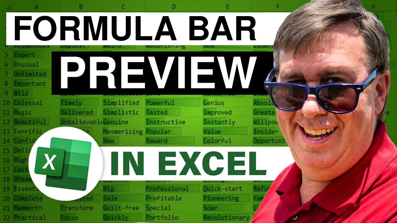 Excel Less F9 In The Excel Formula Bar And Two Other New Features ...