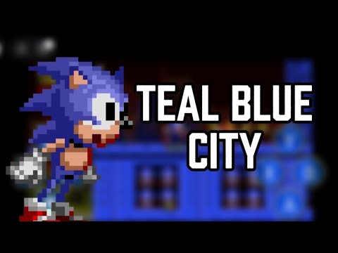 Teal blue city - classic sonic simulator v13 - YouTube