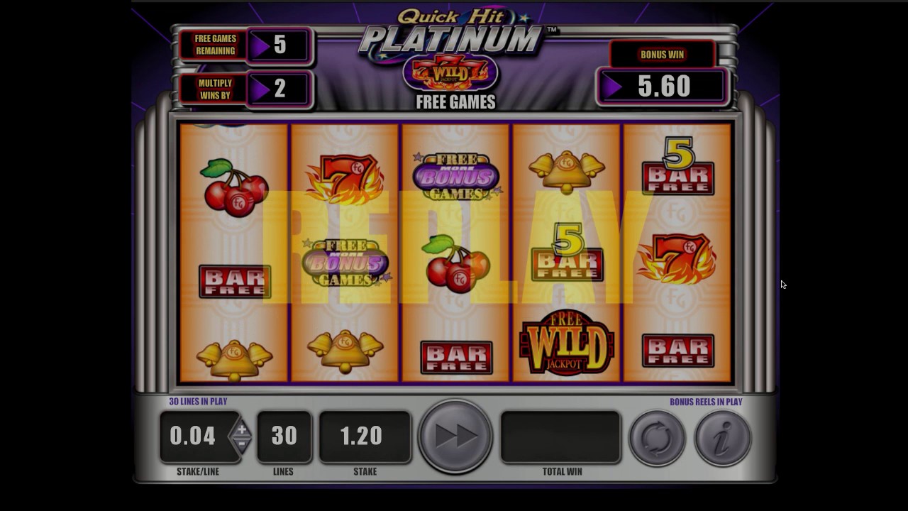 Quick Hit Platinum Big Win Replay - YouTube