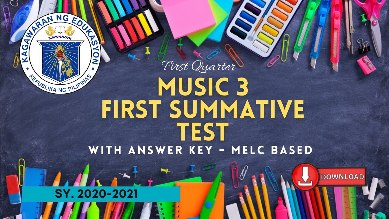 FIRST SUMMATIVE TEST IN MUSIC 3 | GRADE 3 | FREE SOFT COPY - YouTube