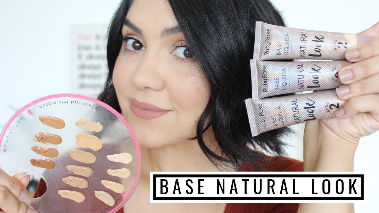 Tudo o que Achei da Base Natural Look Ruby Rose - YouTube