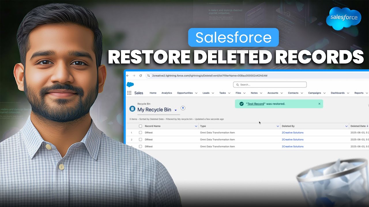 How to Restore Deleted Records in Salesforce? - YouTube