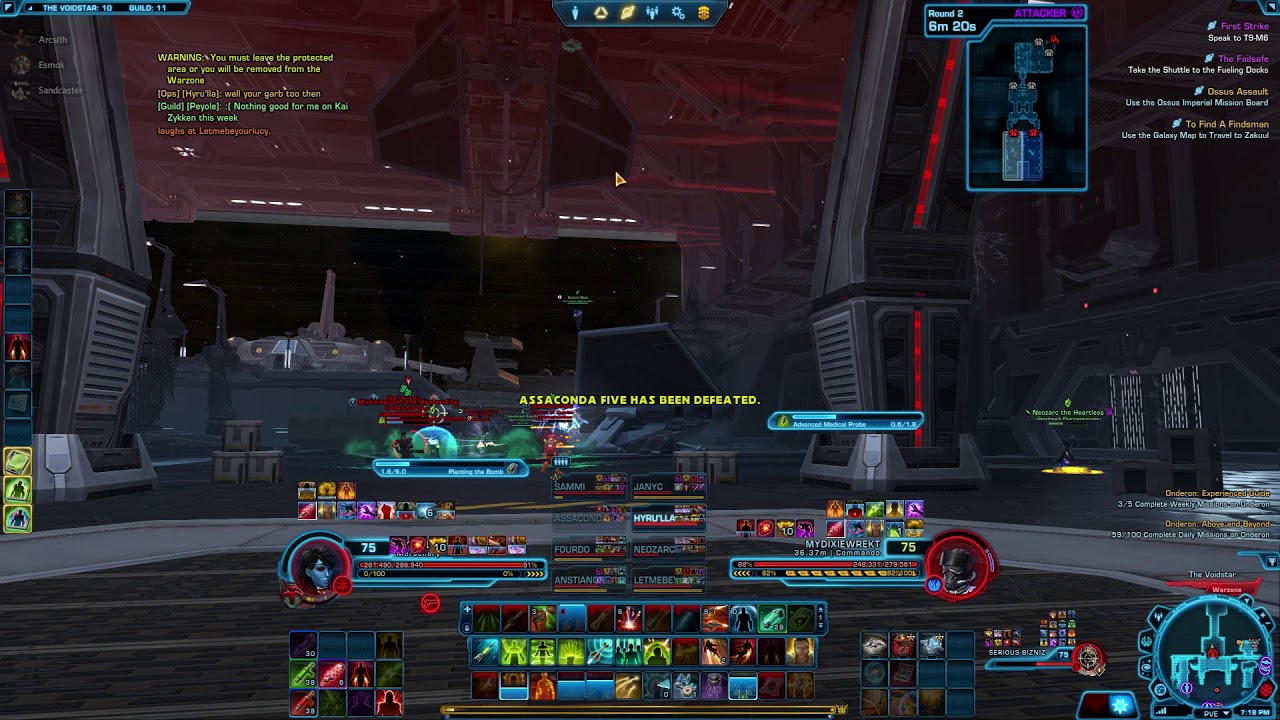 SWTOR: Merc Heals in Pvp Trying my best - YouTube