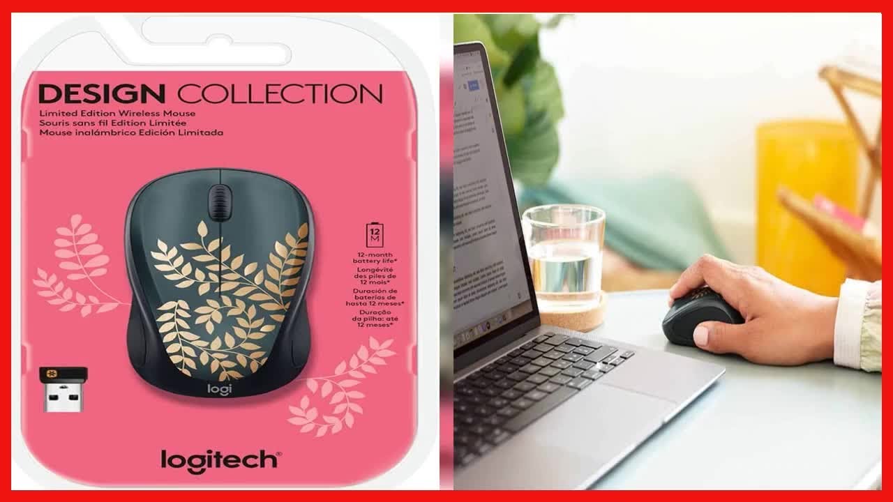 Logitech - Design Collection Limited Edition Wireless Compact Mouse ...