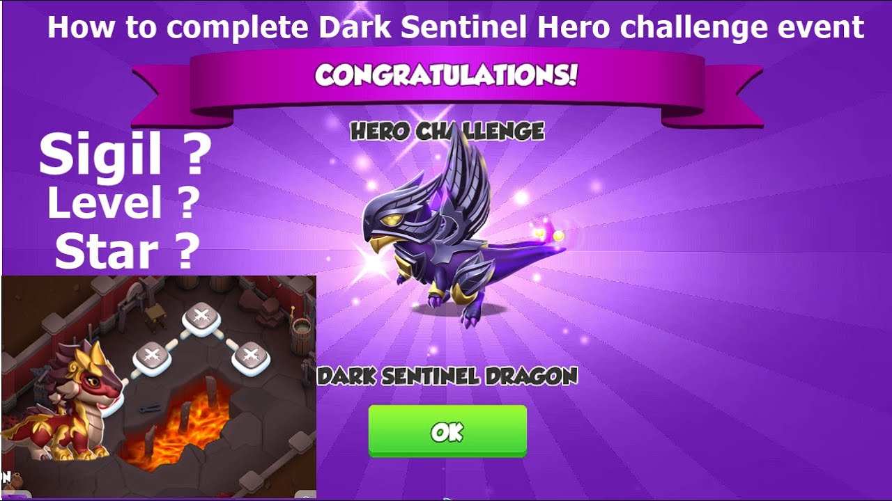 How to complete Dark Sentinel Hero challenge event-Dragon Mania legends ...