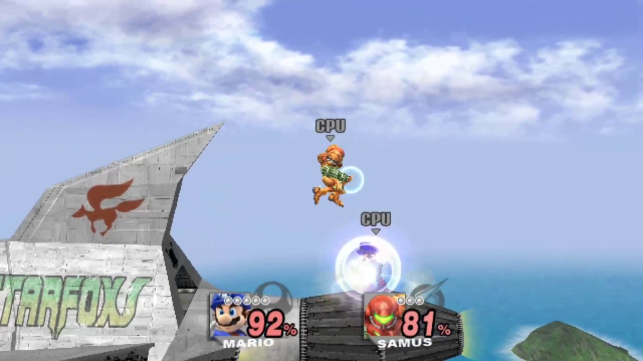 Super Smash Bros Brawl: Blue Mario VS Samus - YouTube