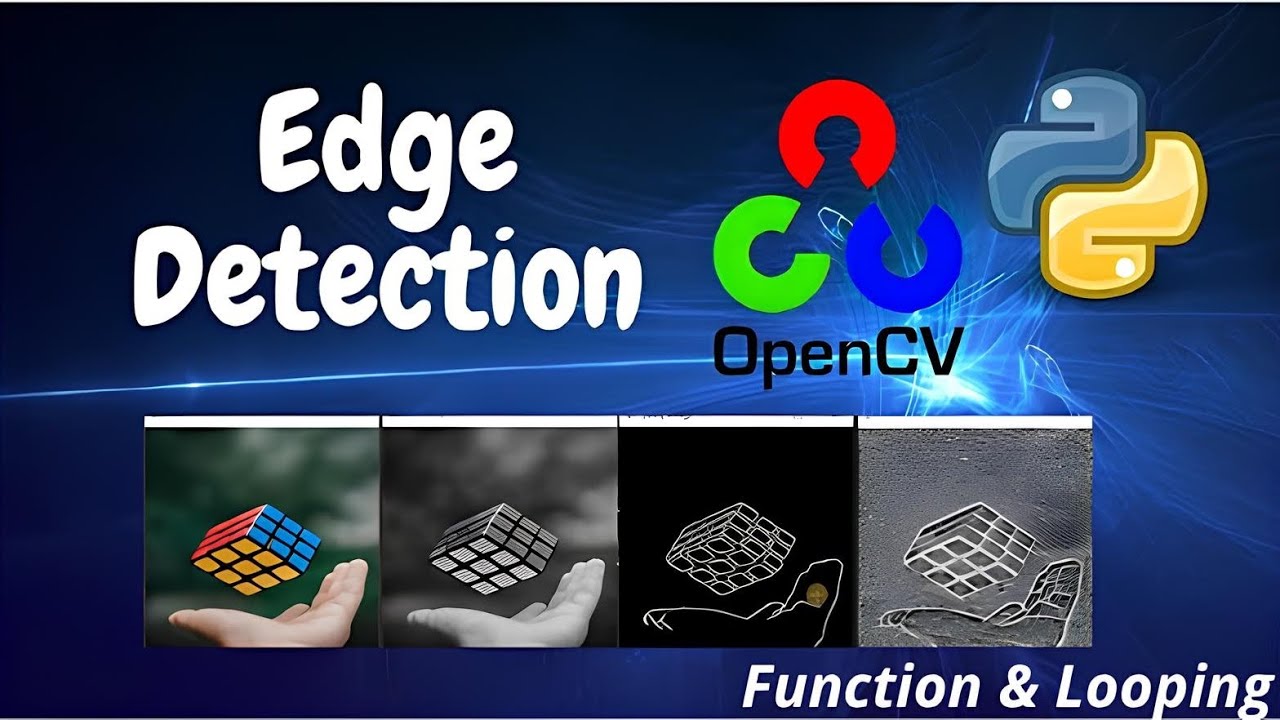 tutorial menjalankan fungsi dan perulangan serta penggunaan deteksi tepi di python - YouTube