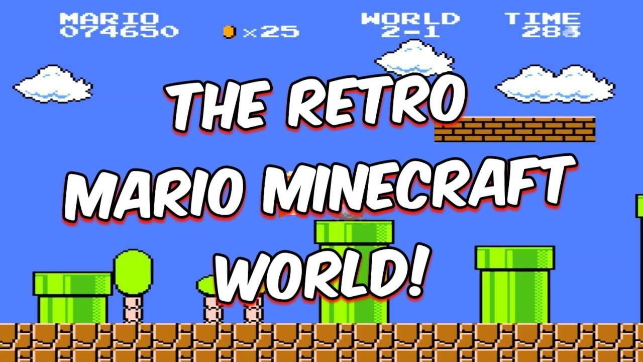 The Retro Mario Minecraft World! - YouTube