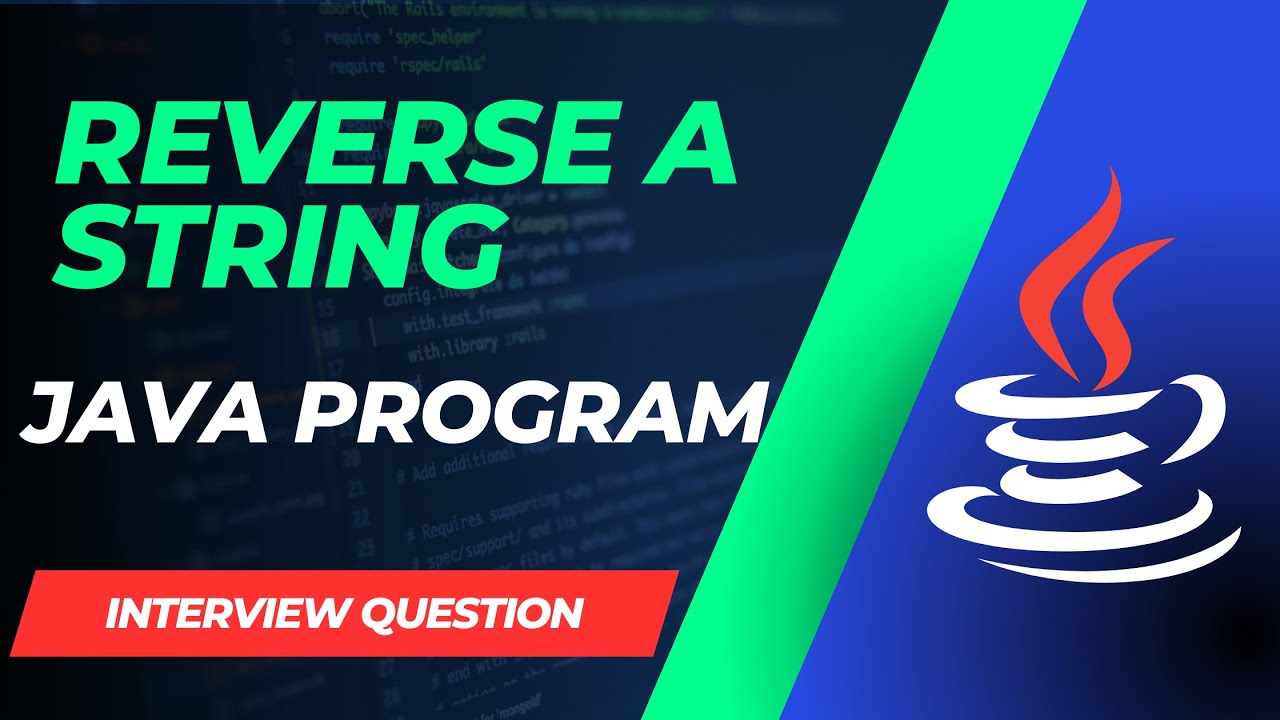 How To Reverse A String In Java Java Interview Questions In Tamil 5857