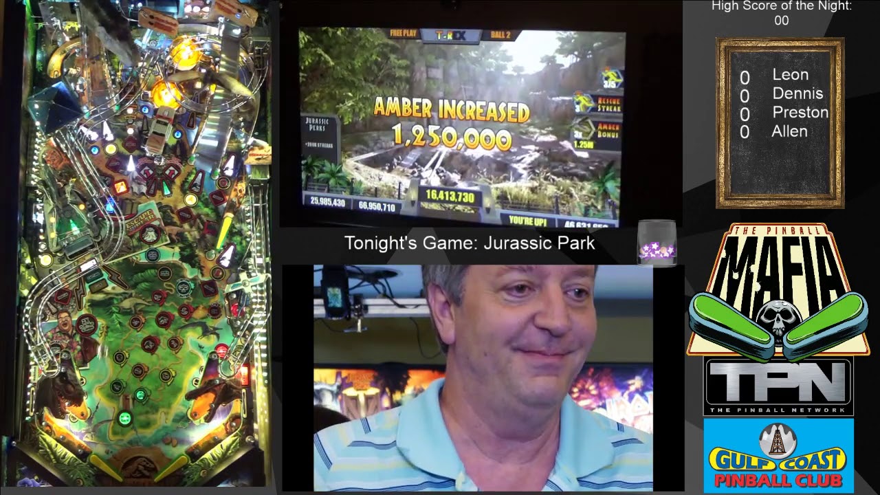 The Pinball Mafia plays Jurassic Park - YouTube