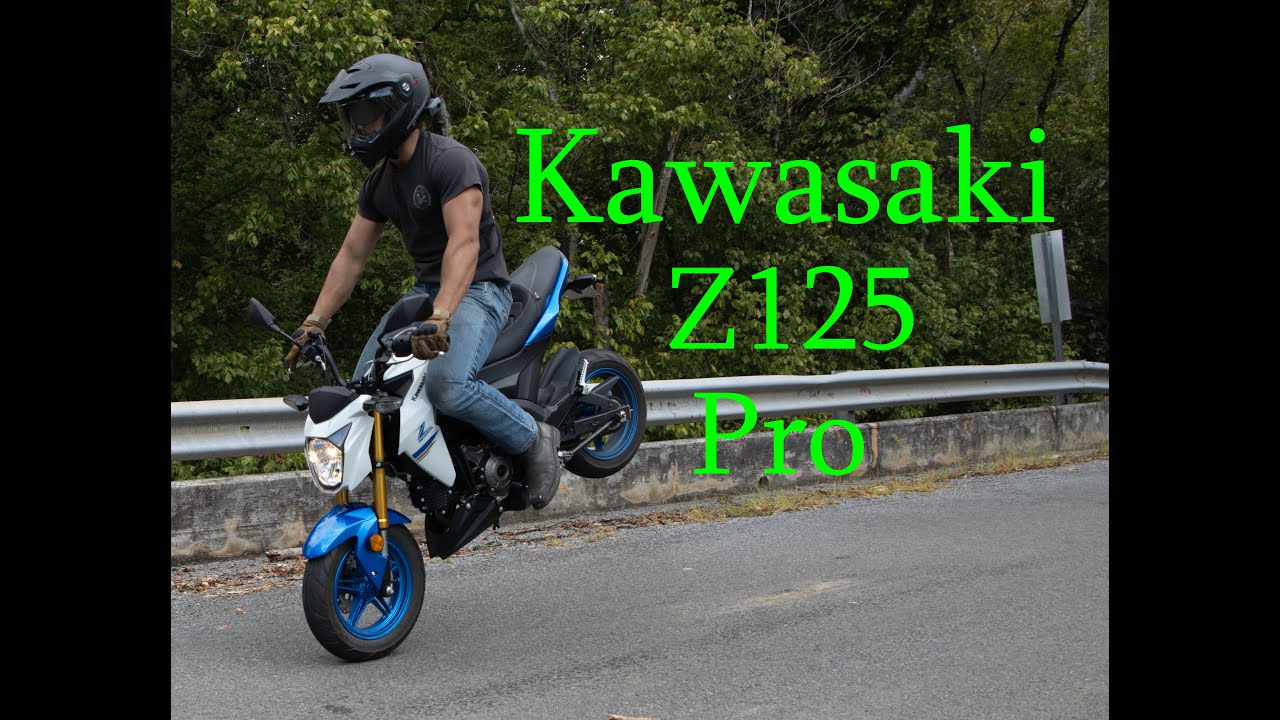 Kawasaki z125 pro review on the tail of the dragon! - YouTube