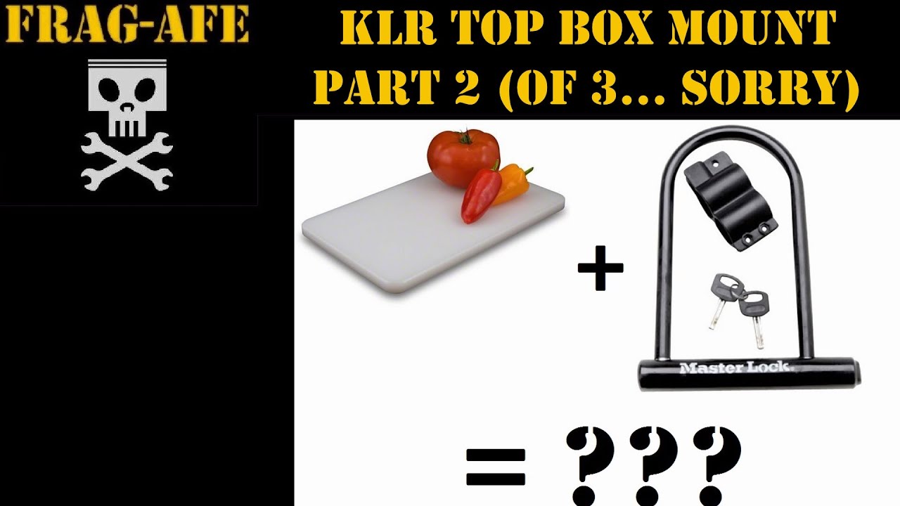 How to make a Cheap DIY Top Box Mount (Part 2... of 3 as it turns out ...