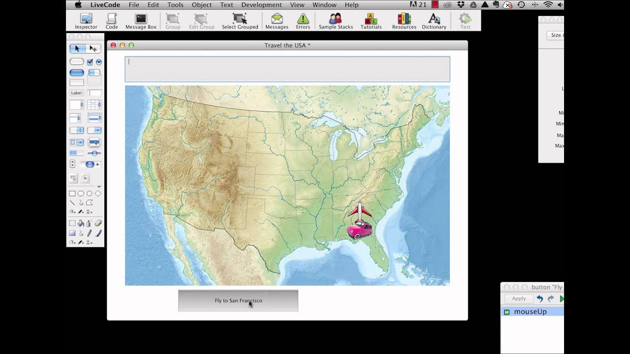 A LiveCode First Project: Travel the USA - YouTube