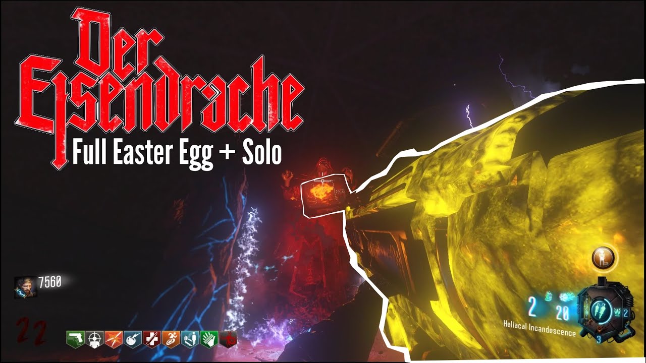 Call of duty black ops 3 zombies der eisendrache Full easter egg + Solo ...