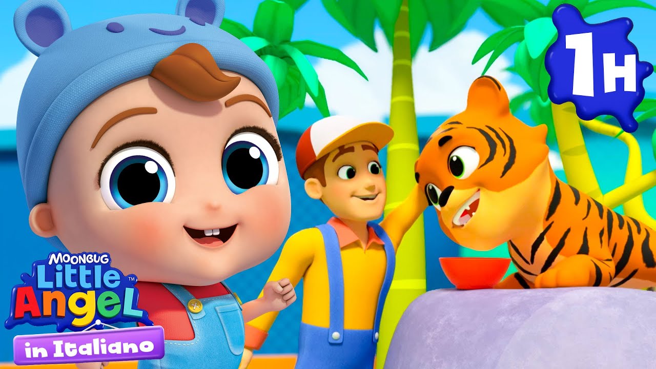 Forza Presto Andiamo Allo Zoo | Little Angel Italiano | Cartoni Animati ...