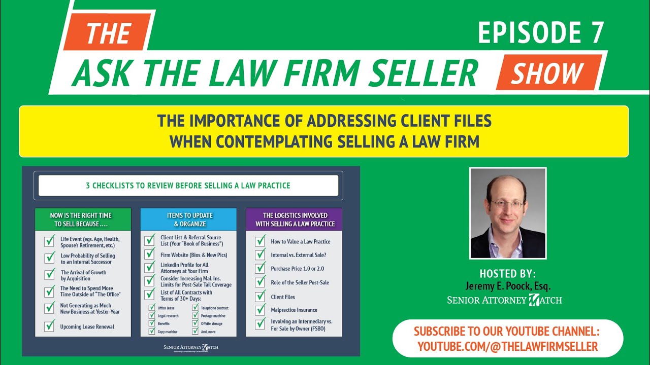 The Importance of Addressing Client Files When Contemplating Selling a ...