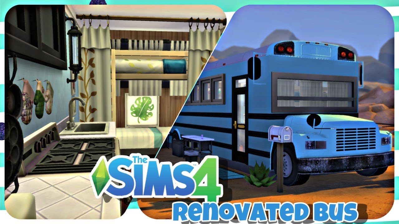 Renovated School Bus! // Micro-Home Build // Sims 4 Custom Content ...