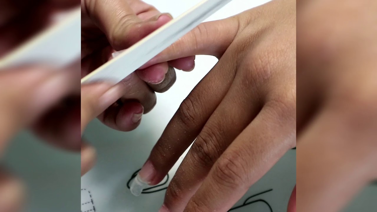 Tutorial on Basic Acrygel Nail Extensions - YouTube
