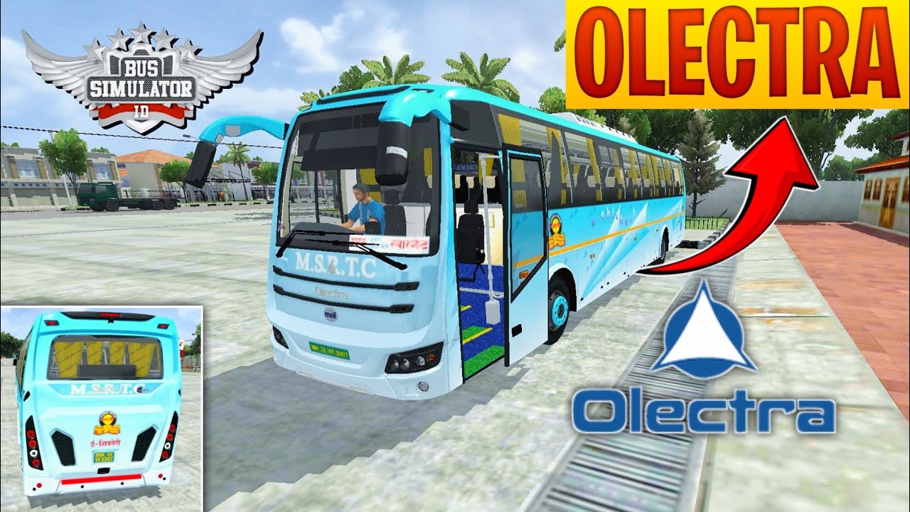 New Released 🔥Olectra CX2 Bus Mod Bussid 😍 Olectra Electric Bus Mod ...
