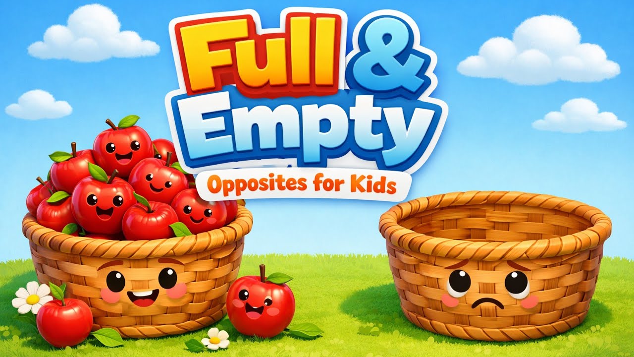 Best Learning Opposites, Full and Empty & Counting! | Preschool Toddler ...