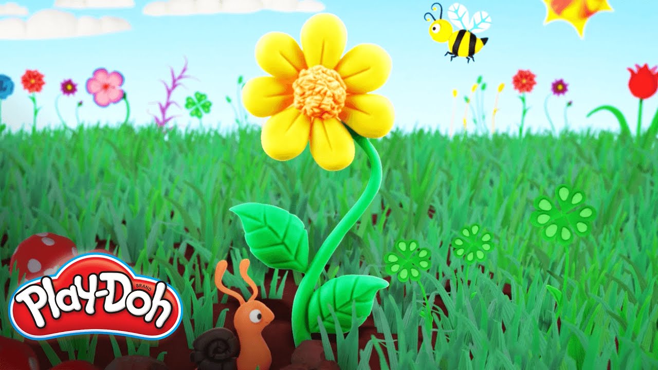 Play-Doh | 'How to Build a Flower!' - YouTube