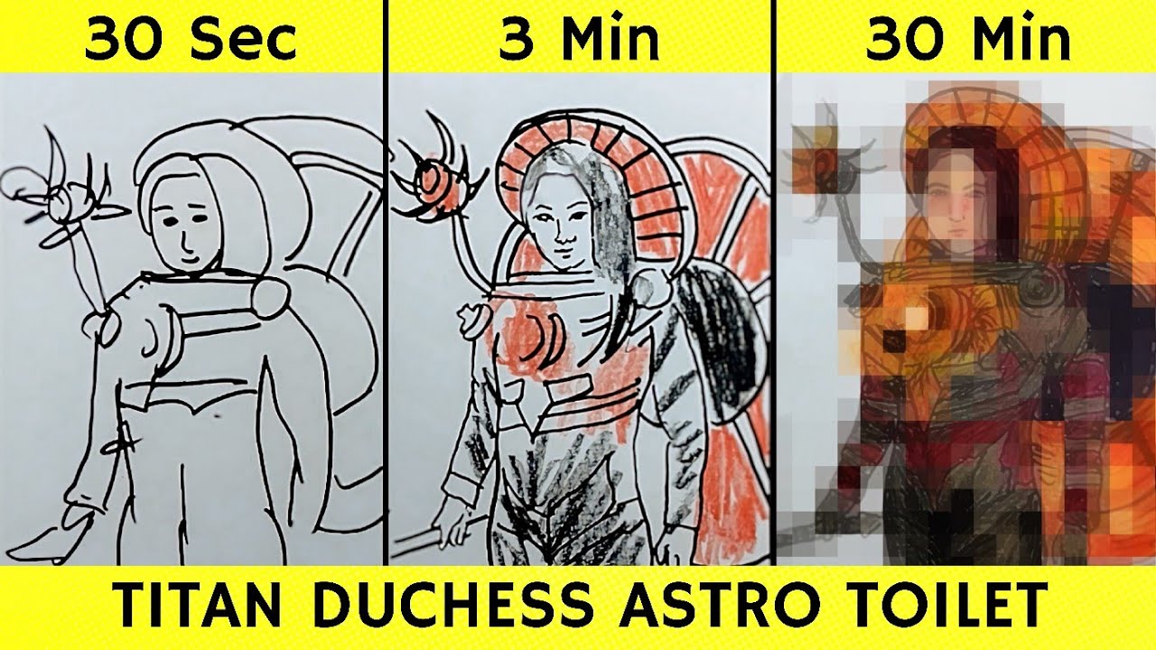 Drawing Titan Duchess in 30 sec, 3 min, and 30 min | Titan Duchess ...