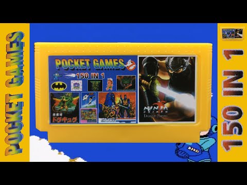 150 in 1 Pocket Games Cartridge, the best value game cartridge of this era | Famicom NES Multicar...