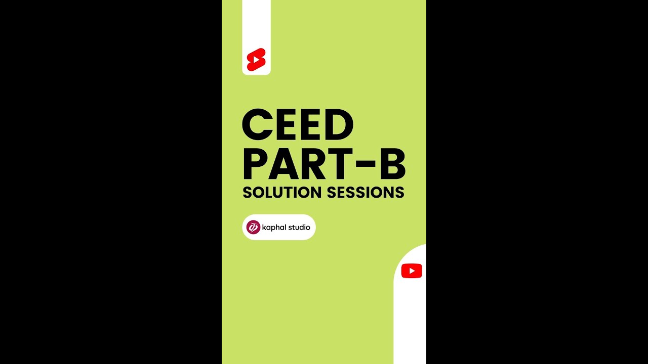 CEED | Part-B | Solution Sessions #short - YouTube