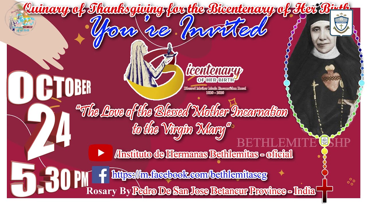 Holy Rosary - Mother Maria Encarnacion Rosal's special love to Virgin ...