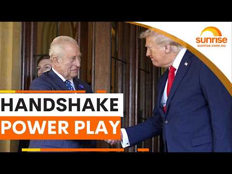 King Charles and Trump's viral handshake battle | Sunrise