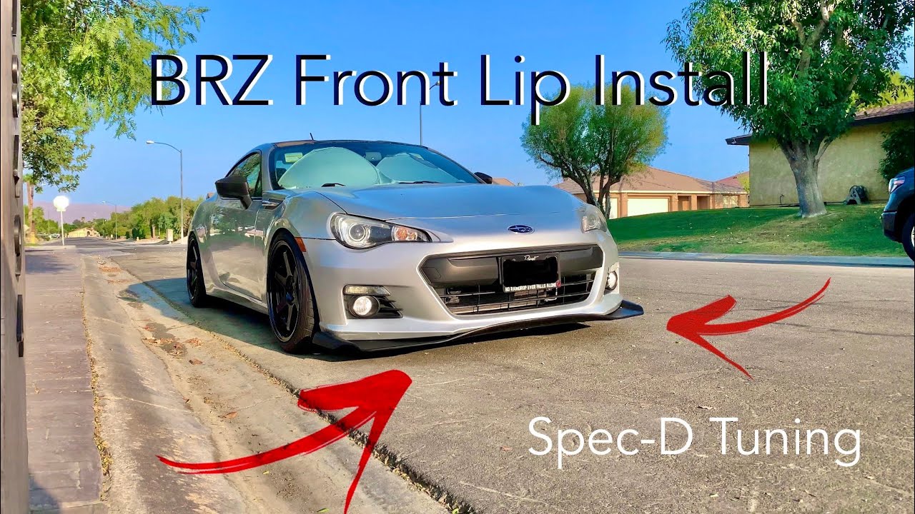 Subaru BRZ Front Lip Install - Spec D Tuning - YouTube