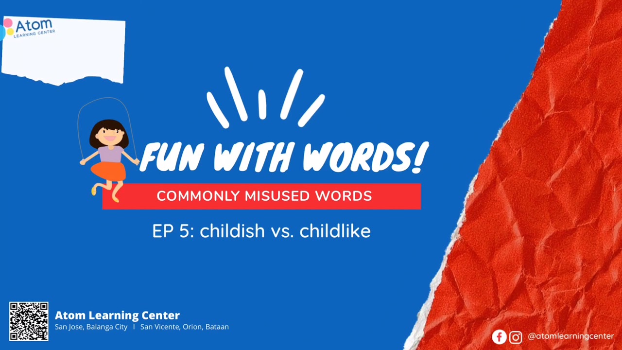 S1E5 Fun With Words Childish Vs Childlike YouTube s1e5-fun-with-words-childish-vs-childlike-youtube