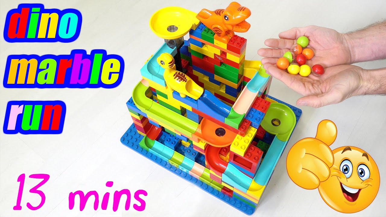 Dino Marble Run | Most Successful Marble Run Video | ASMR | Dino ...