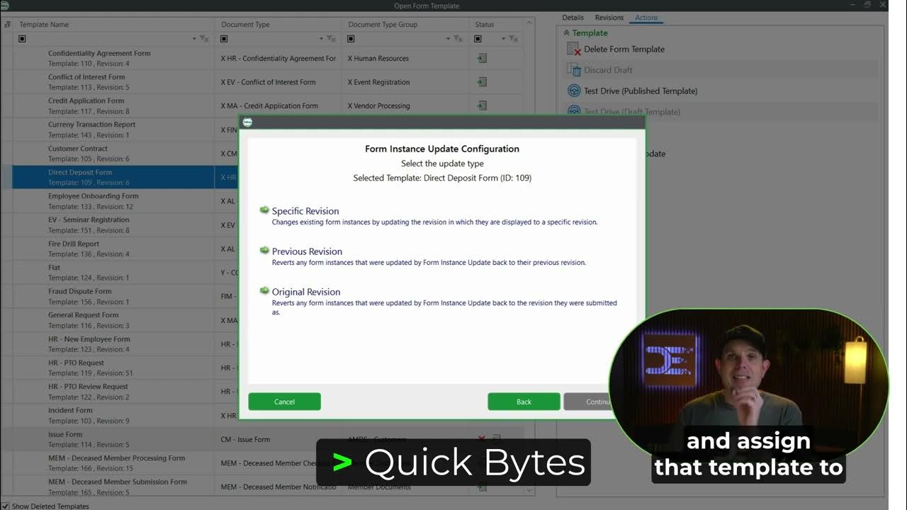 OnBase Tip - Change All Instances of Unity Form - YouTube