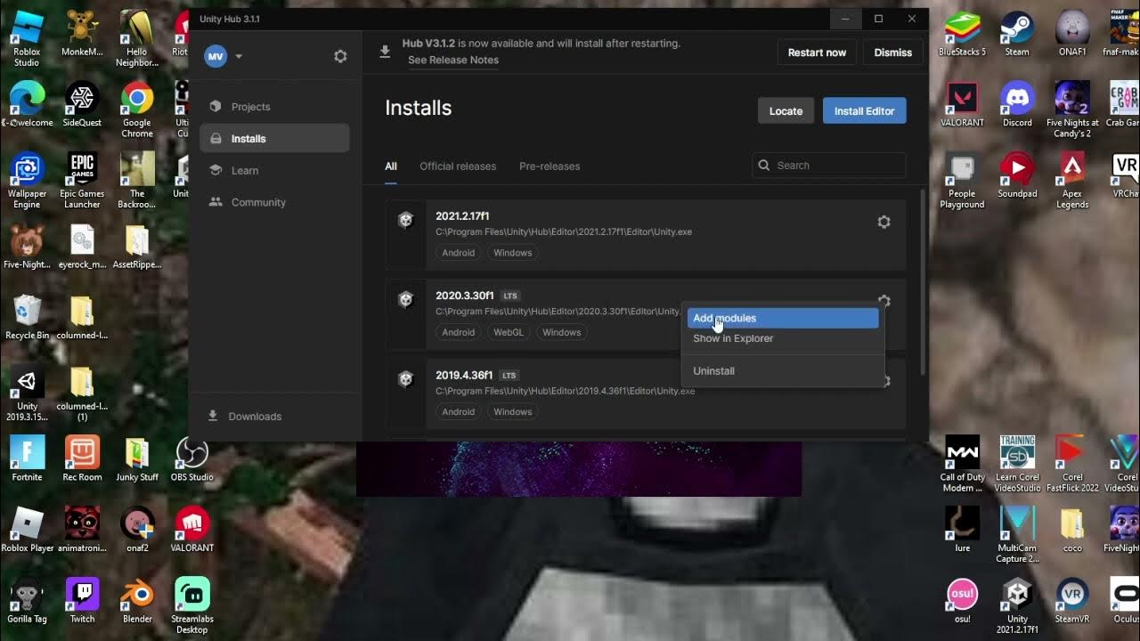 How to get the android tab unity - YouTube