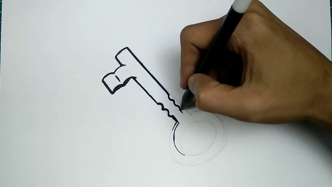How to Draw key - YouTube