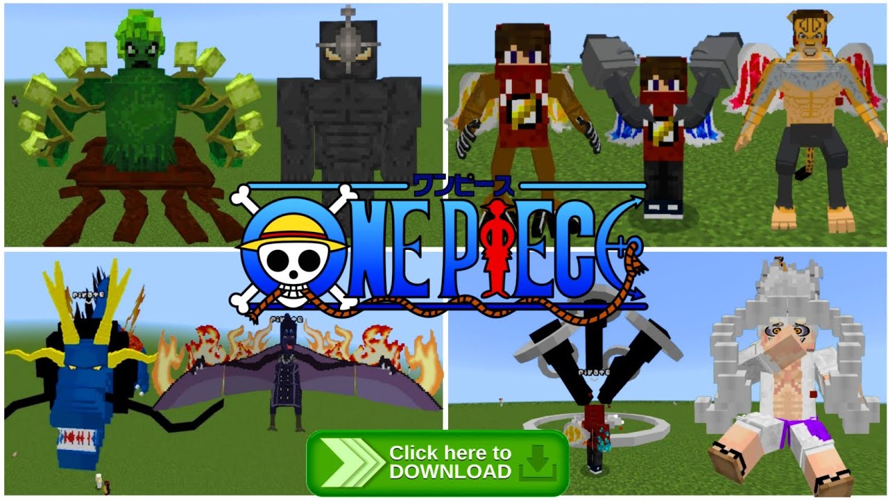 ONE PIECE Addon For Minecraft Pe |LEGEND £vil | - YouTube
